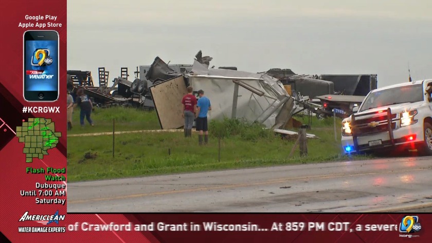 Several buildings damaged in Iowa City after tornado touches down