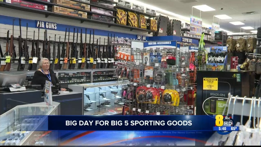 KJCT - Big day for Big 5 Sporting Goods