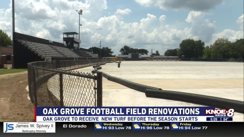 New Oak Grove football field almost complete