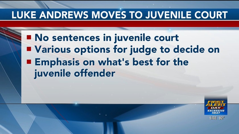Luke Andrews trial coverage: Case transferred back to juvenile court ...
