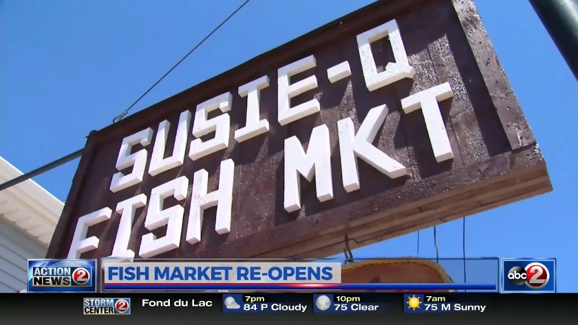 Two Rivers fish market reopens after fire