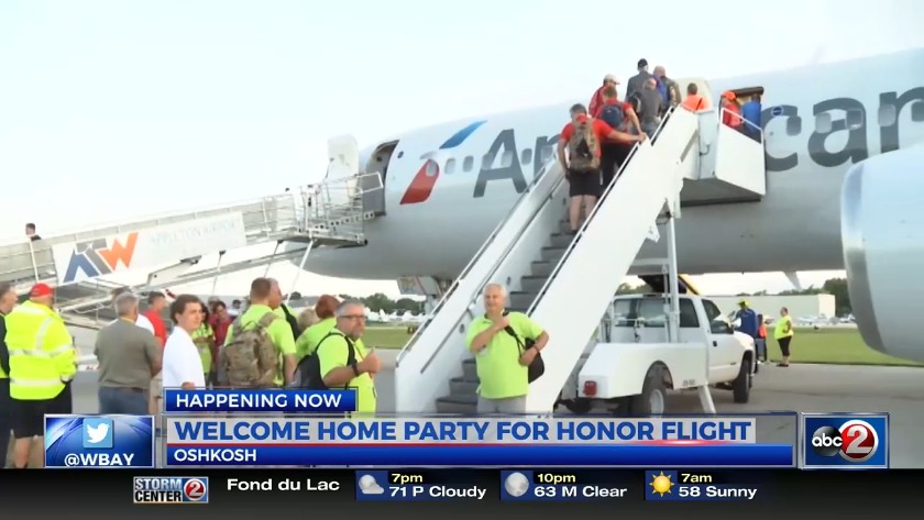 Honor Flight takes off from EAA Airventure