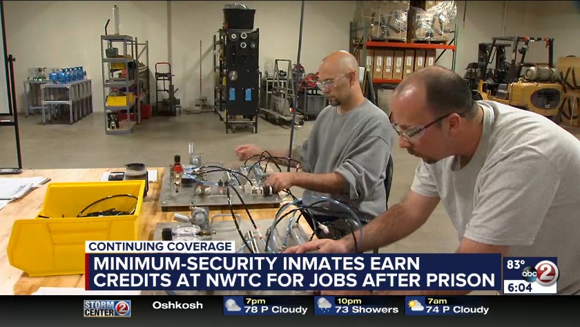 Minimum-security inmates earn credits at NWTC for jobs after prison