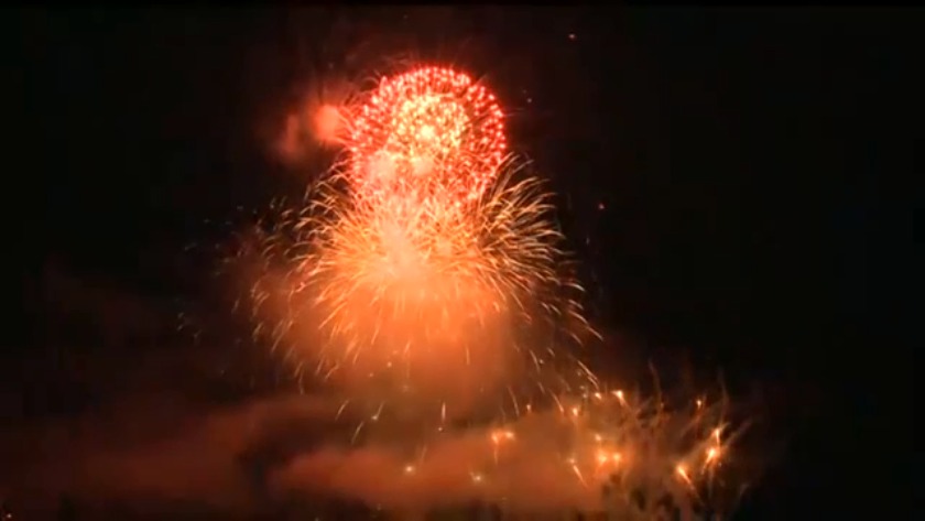 RAW VIDEO: Burlington fireworks show