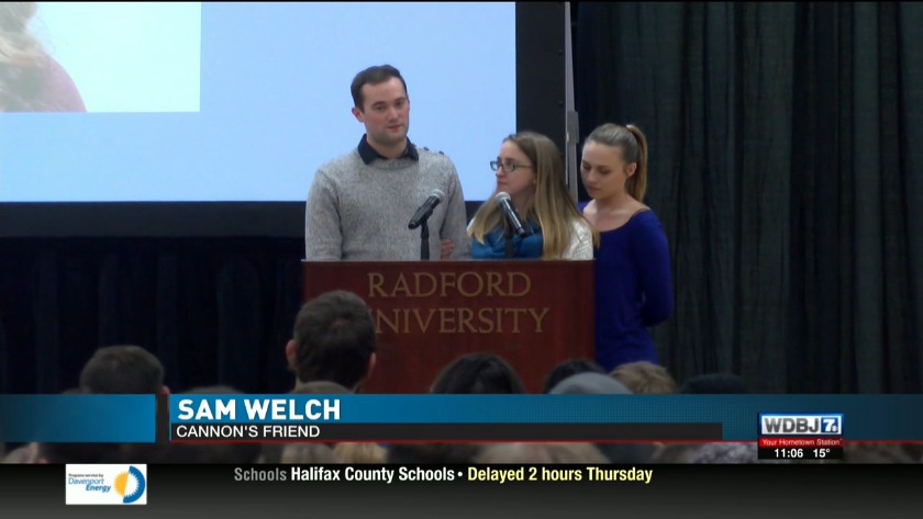 Radford University community remembers Alexa Cannon