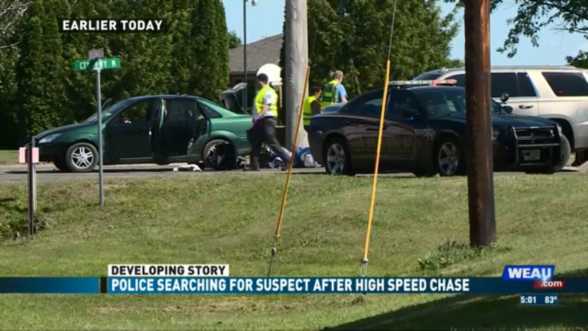 UPDATE: Man in custody after high-speed chase turned suspect search