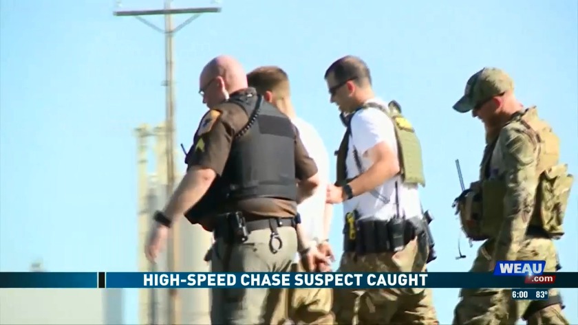 UPDATE: Man in custody after high-speed chase turned suspect search