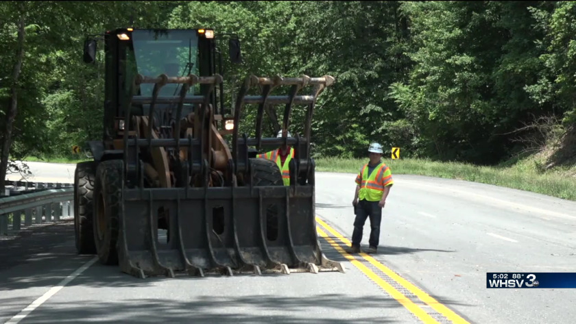 Route 33 reopens at Swift Run Gap after closure due to mudslides