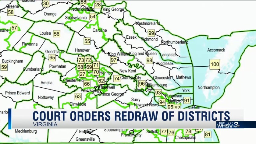 Court rules Virginia legislative districts unconstitutional