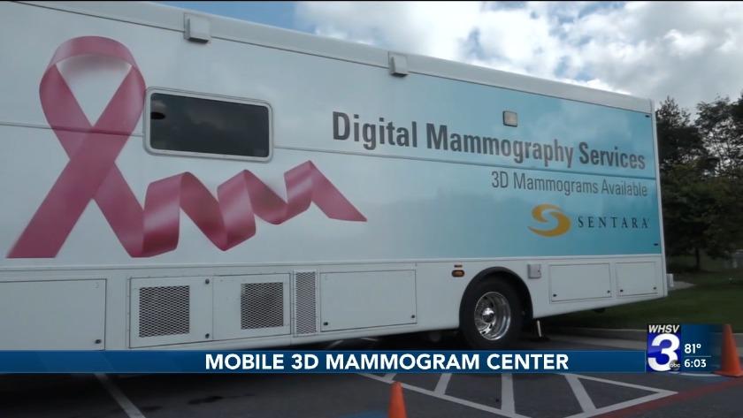 Mobile 3D mammography van travels through the community