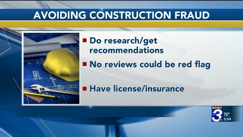 Reports of construction fraud around the valley