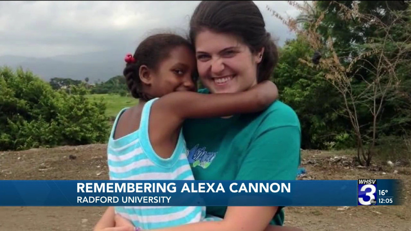 Radford University community remembers Alexa Cannon