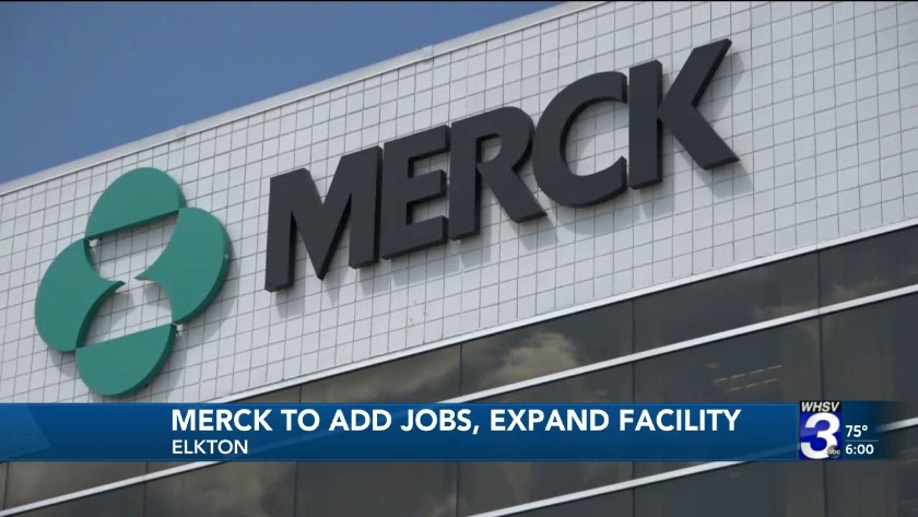 Merck to add 100 jobs, expand Elkton plant