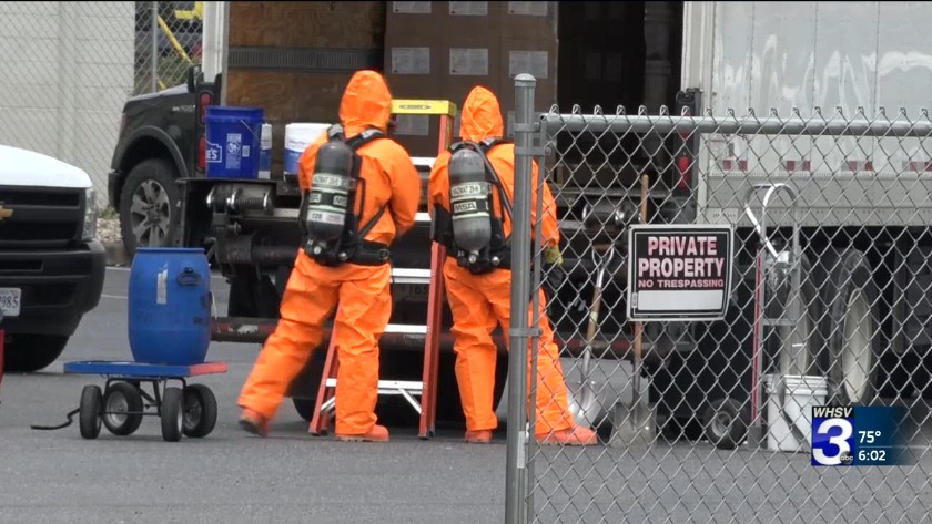 Officials respond to hazardous material incident in Harrisonburg