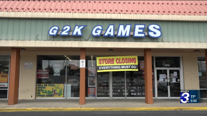 G2K Games in Waynesboro to close in October