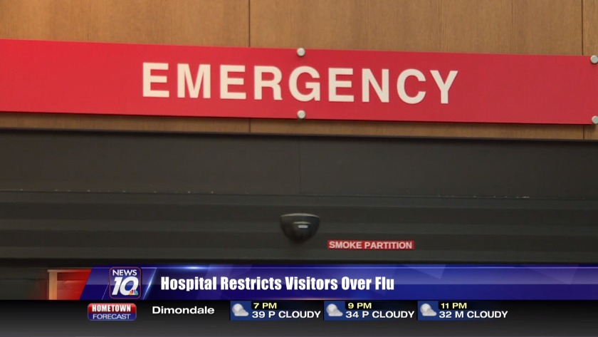 Flu forces hospital visitor restrictions