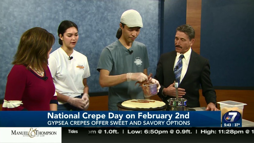 Getting ready for National Crepe Day