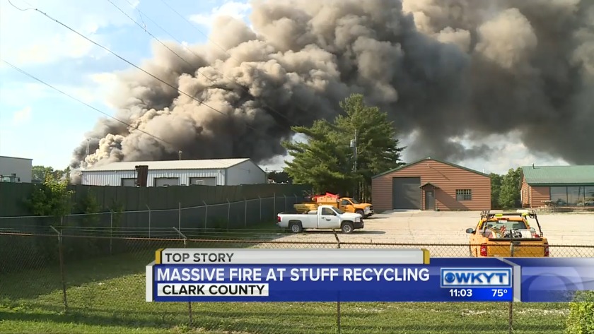Winchester recycling plant to remain closed for days following massive fire