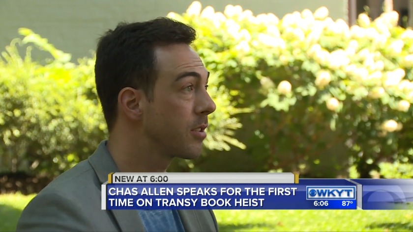 Man with role in the Transylvania book heist talks to WKYT about moving ...