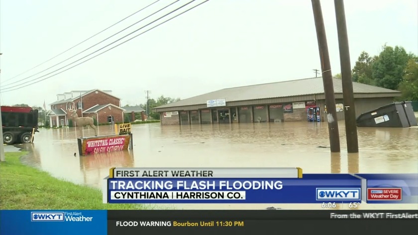 Flooding, stranded motorists reported across Central Kentucky