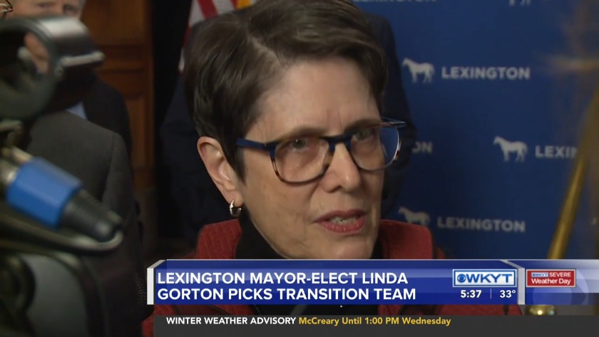Lexington Mayor-Elect Linda Gorton announces transition team