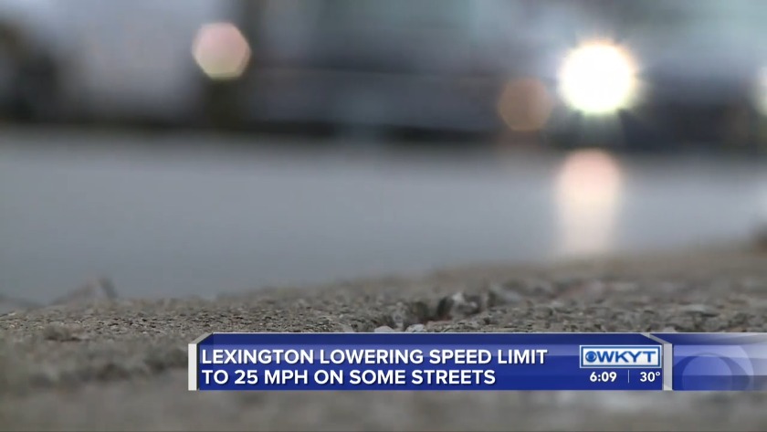 Many busy Lexington streets will see a speed limit reduction for ...