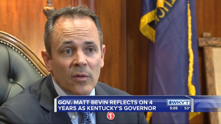 Governor Matt Bevin reflects on his time in office and the legacy he's left