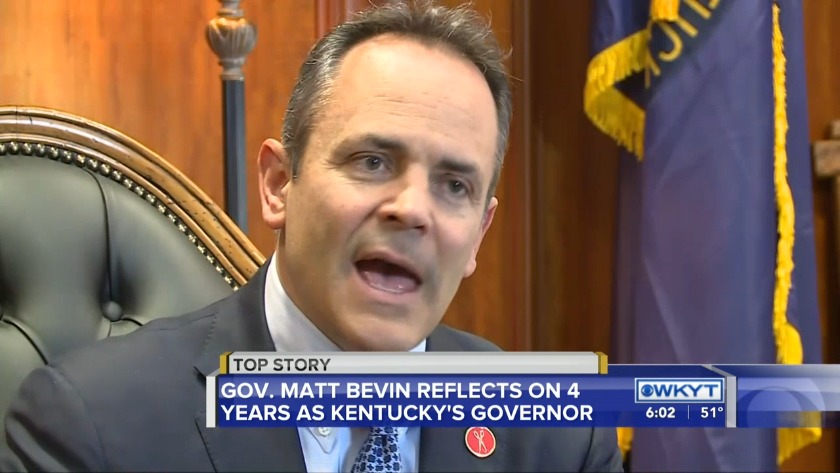 Governor Matt Bevin reflects on his time in office and the legacy he's left