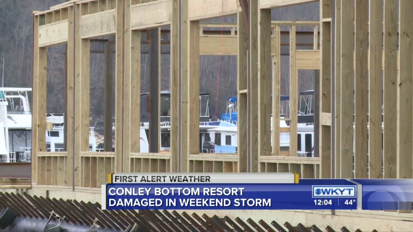 Lake Cumberland marina damaged in weekend storms