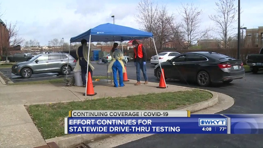 Kentucky continues effort to establish widespread drive-thru testing