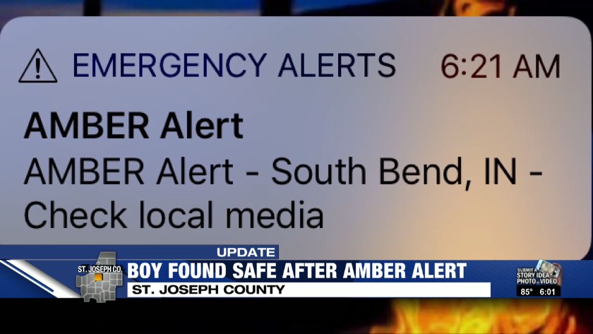 UPDATE: Missing child in Amber Alert found in South Bend; mom arrested