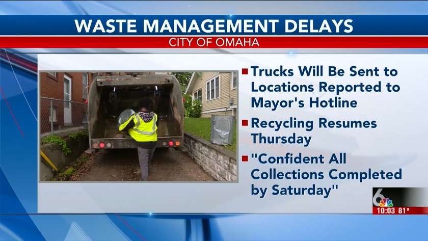 Omaha trash pick-up further delayed