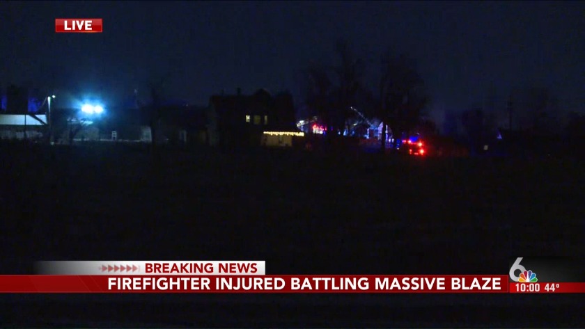 UPDATE: Massive fire, gas explosion injures 3 Papillion firefighters