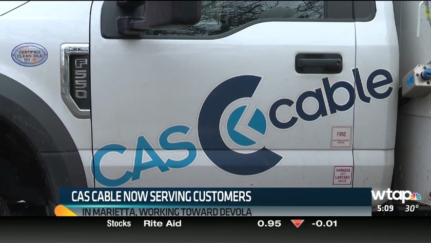 CAS Cable installing lines in Marietta to provide cable, Internet and ...
