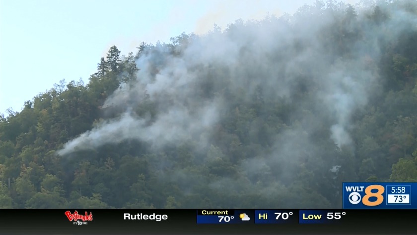 Pigeon Forge brush fire 100 percent contained