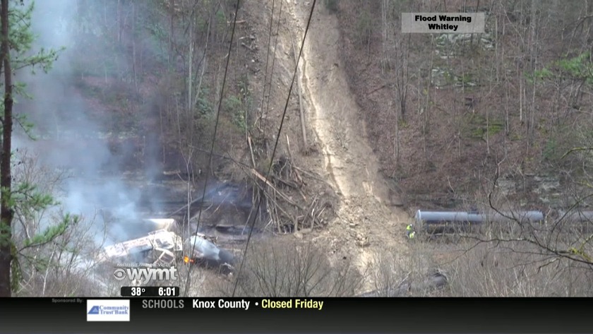 Two people taken to hospital after rockslide causes Pike County train ...